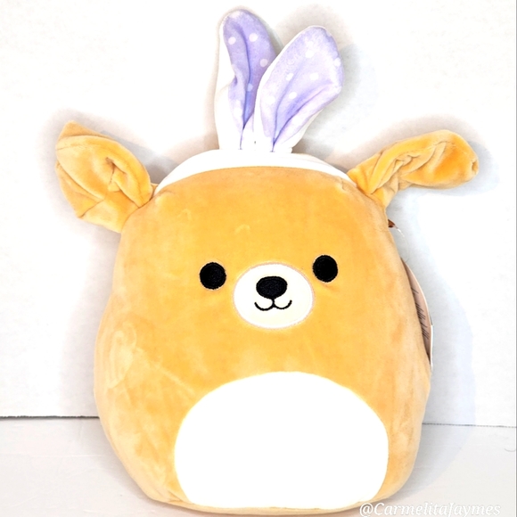 Squishmallows | Toys | Stevon 8 Golden Retriever W Bunny Ears Easter ...